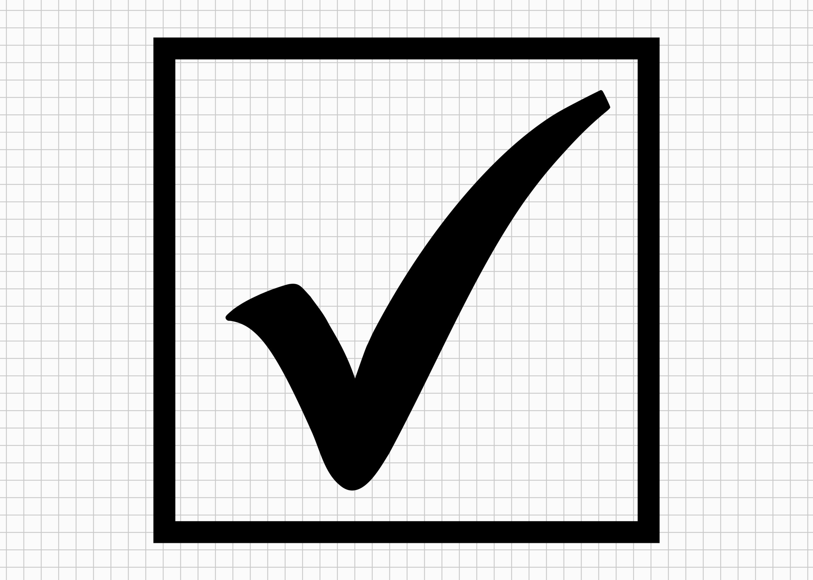 Check Mark SVG | Checkmark Checkbox Checklist | Square Box Tick off ...