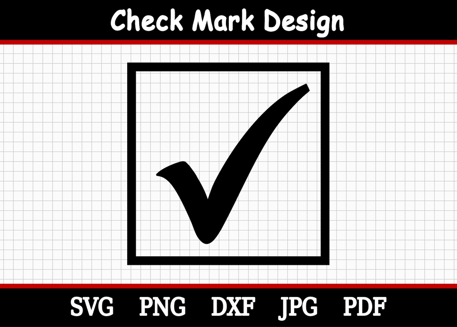 Check Mark SVG Checkmark Checkbox Checklist Box Square - Etsy
