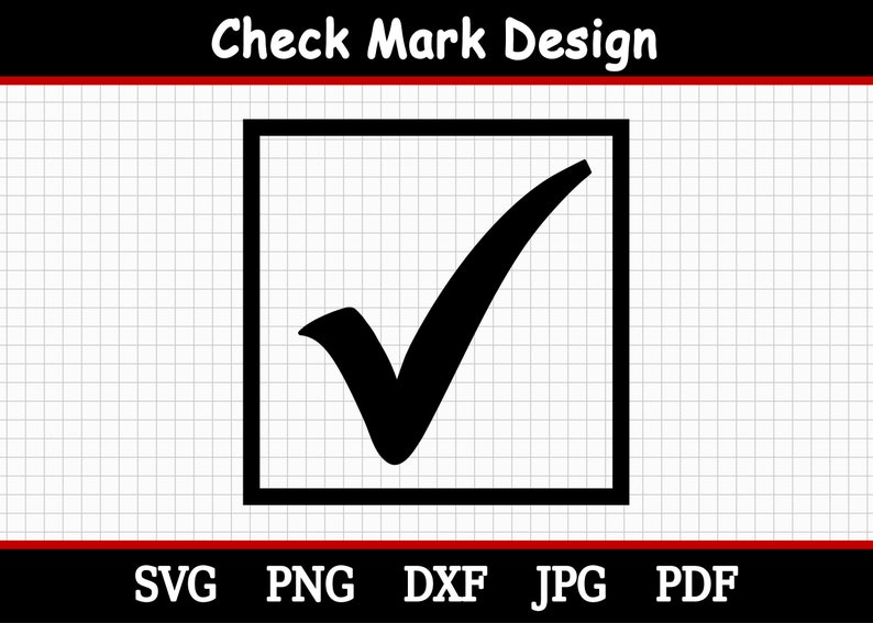 Check Mark SVG Checkmark Checkbox Checklist Box Square - Etsy