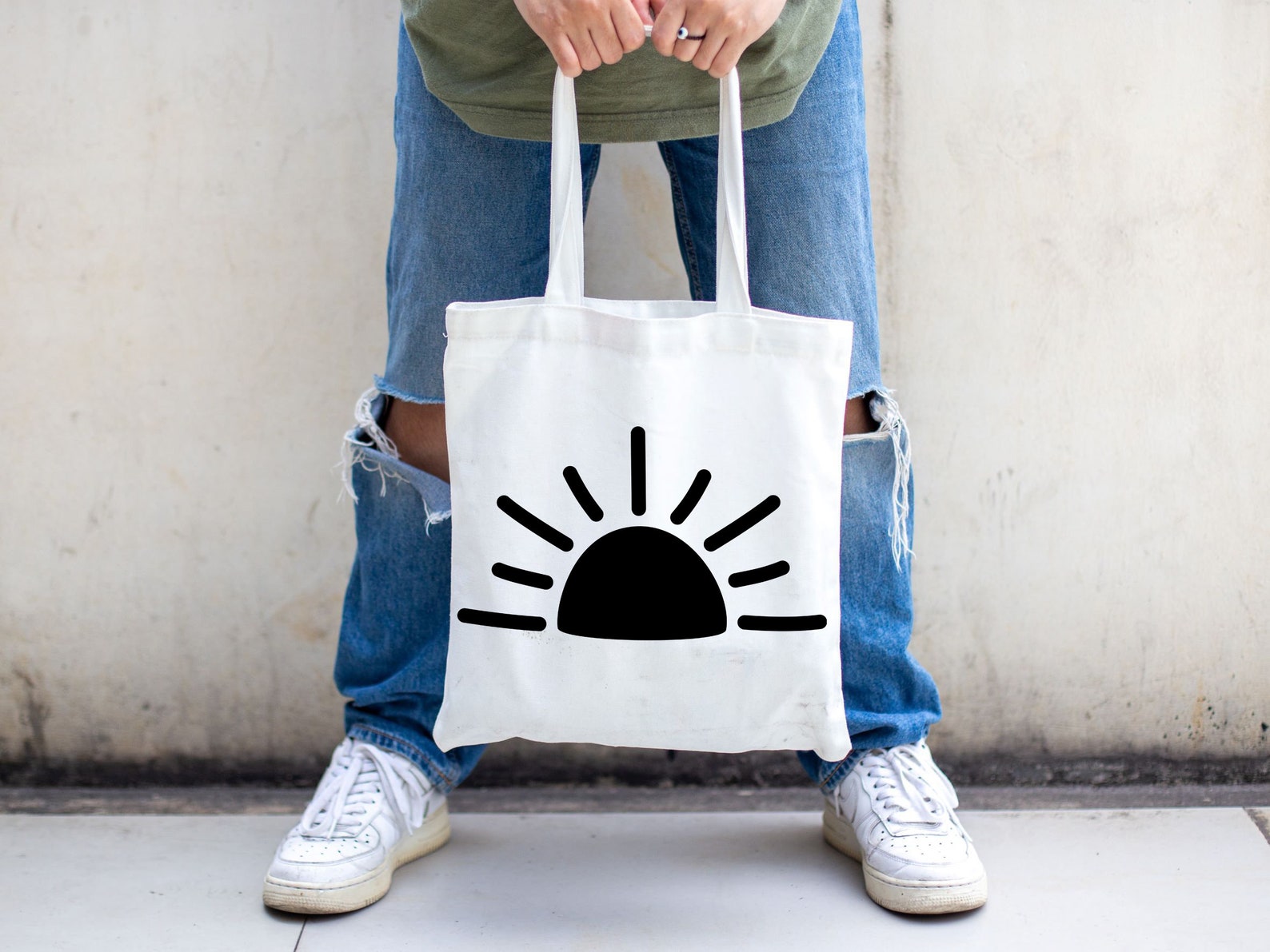 Sunburst SVG Half Sun SVG Hand Drawn Boho Sunset Sunrise Rising Setting ...