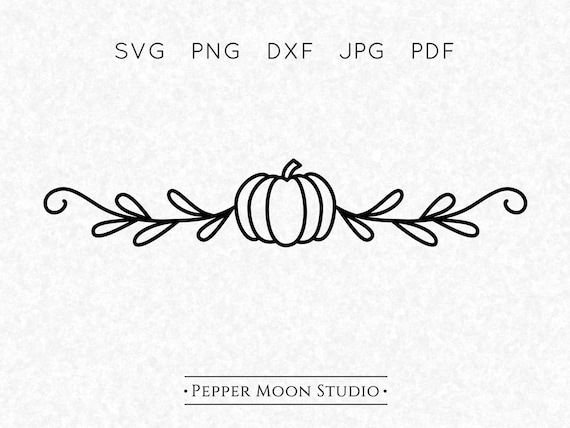 Black Pumpkin Divider