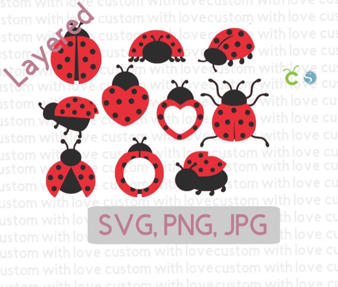 Ladybug Svg Bundle, Spots Svg, Bug Png, Insects Pvg, Spring Png ...