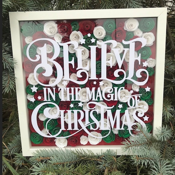 Christmas Shadow Box - Etsy