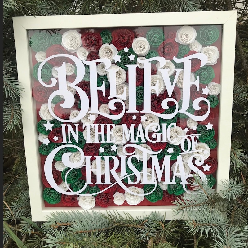 Christmas Shadow Box - Etsy