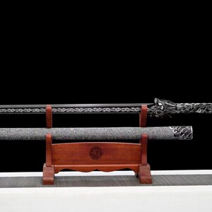 1060 High Manganese Cold Steel Hot Tempered Full Hand Hand Forged Japanese Authentic Sword, Full ...