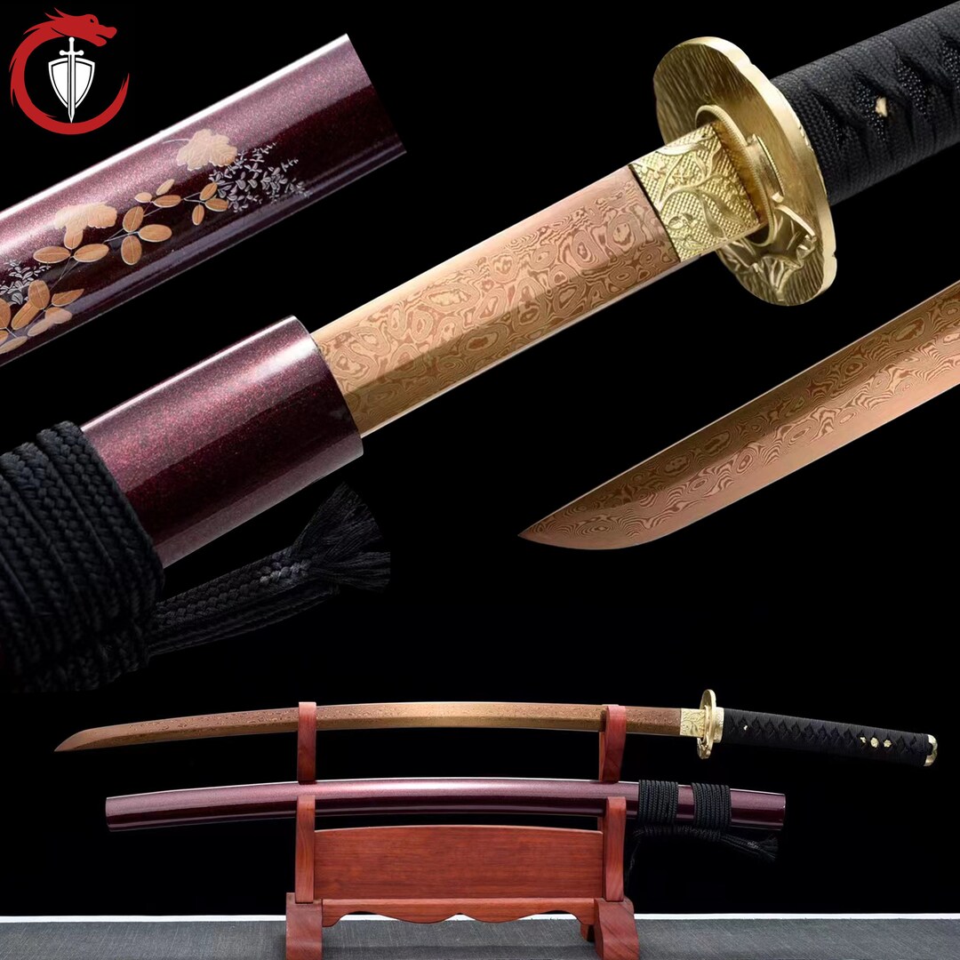 Fully Handmade Japanese Katana Katana Sword 1095/damascus - Etsy