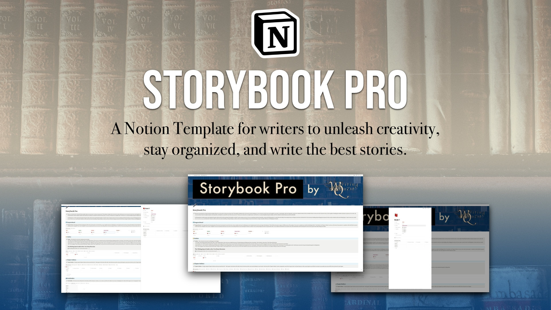 Storybook Pro | Notion Template for Writers | Writing in Notion | Notion Template | Writing a ...