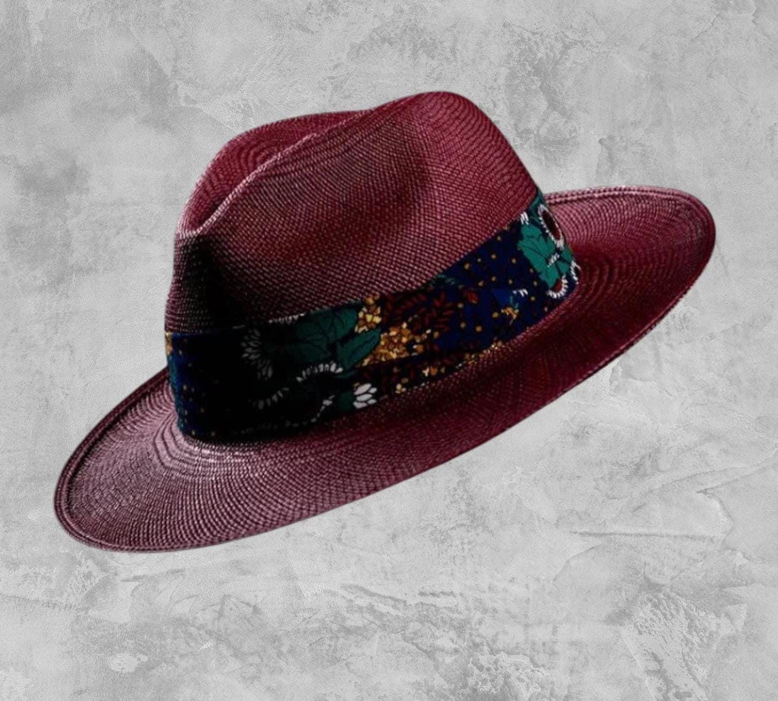 Genuine Panama Hat Ecuador - "clásico" Red Fino - High Quality Hat Made ...