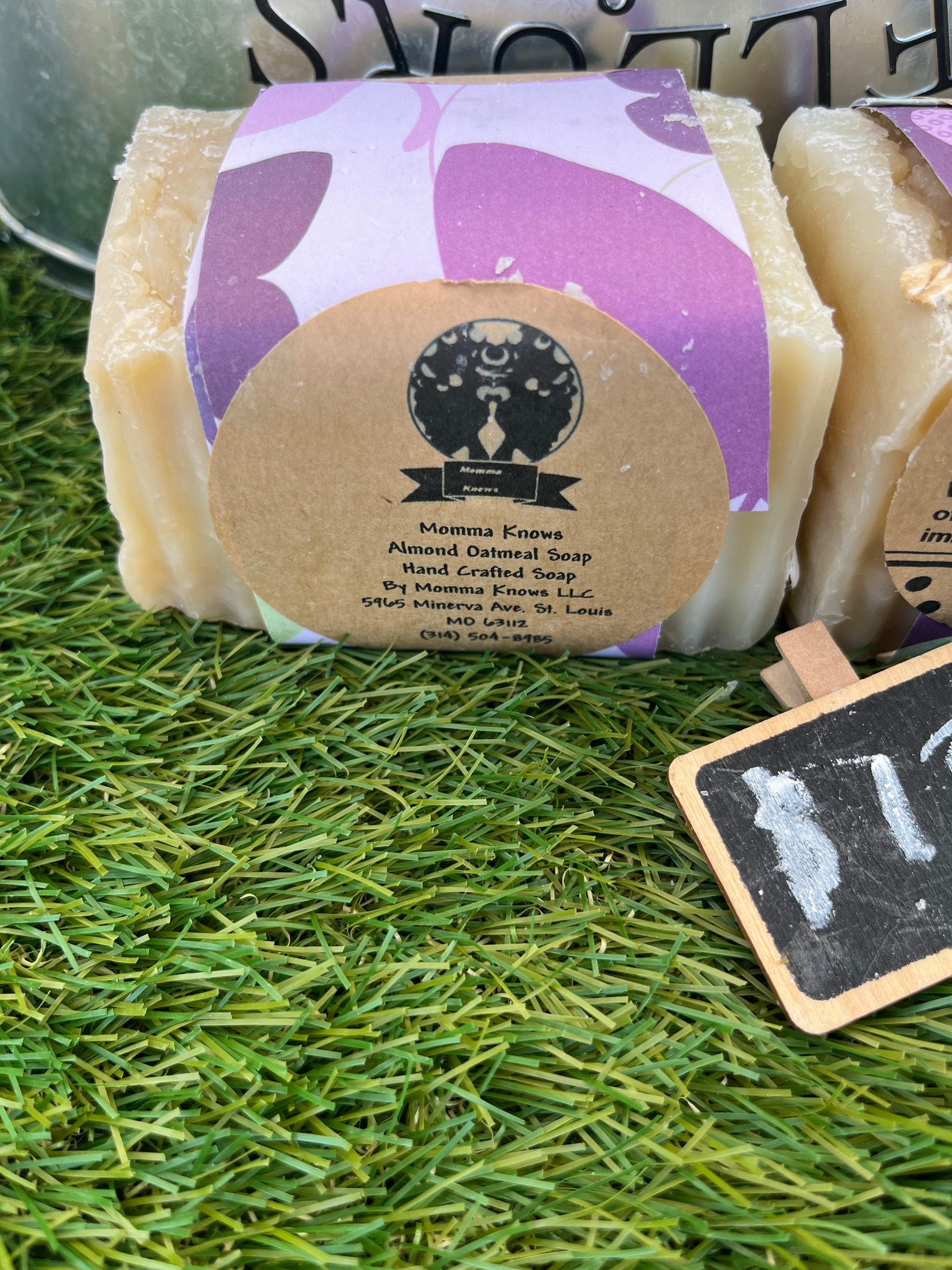 Luxury Almond Scented Hand Made Bar Soap Big Bar Handcrafted by Momma ...