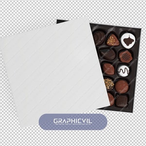 Chocolate Box Mockup, Chocolate Mockup Box Packaging Design Candy ...