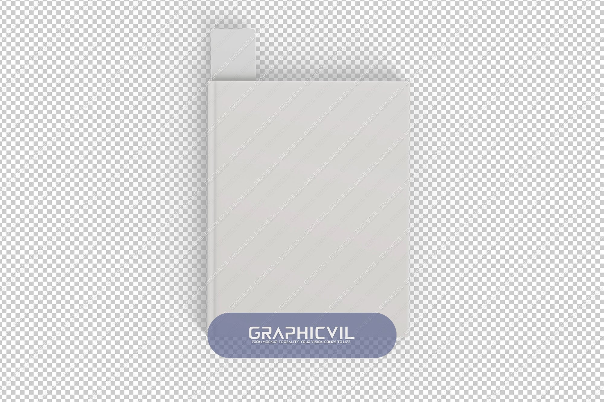 Dye Sublimation Book Cover Mockup, Bookmark Mockup, Book Template ...