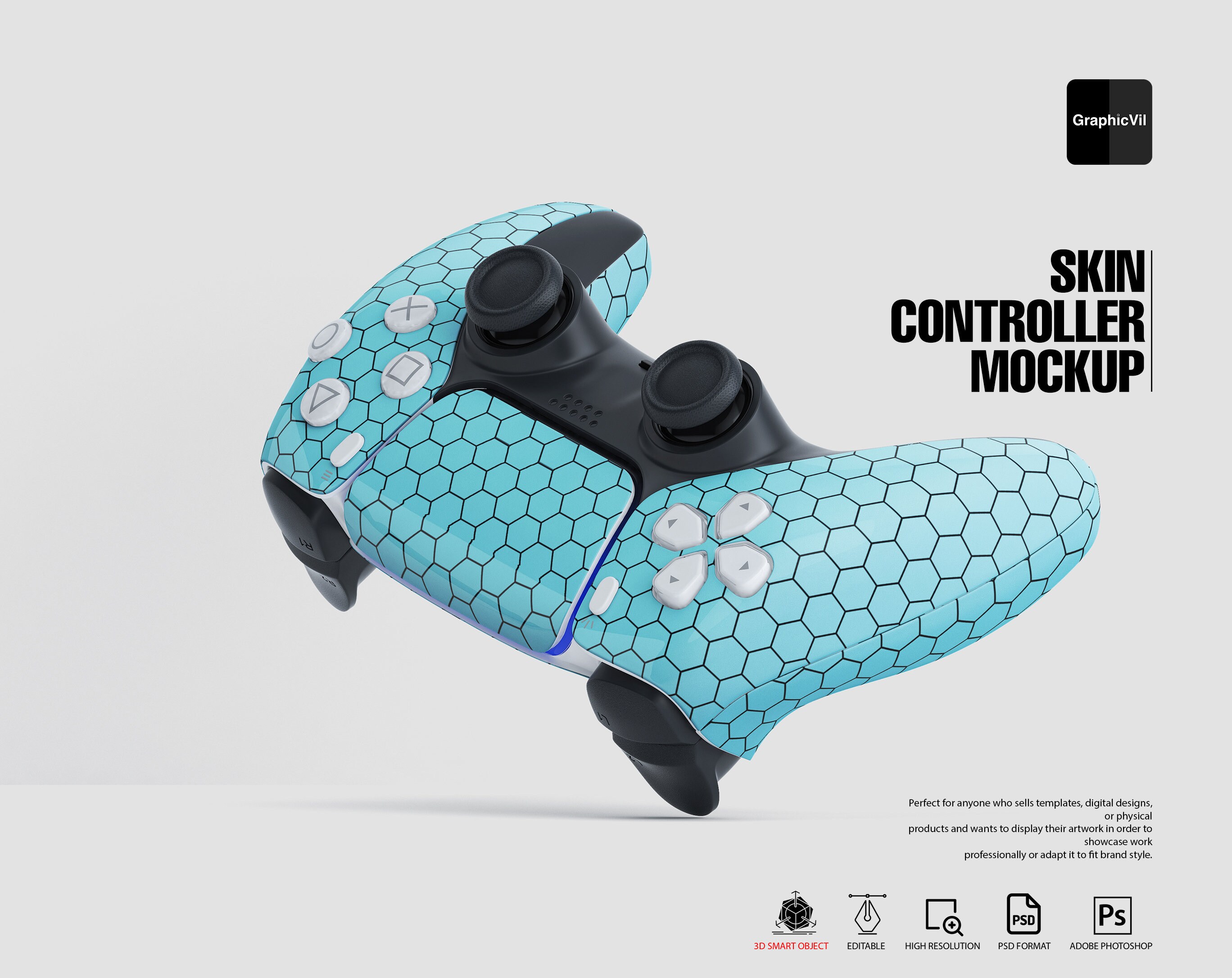 Sony Dualsense Controller Skin Mockup Dualsense Dualsence - Etsy