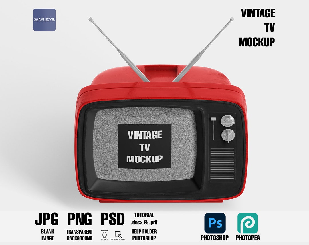 Vintage Tv Mockup Tv, Tv Mockup, Old Tv Mockup, Vintage Tv Mockup ...