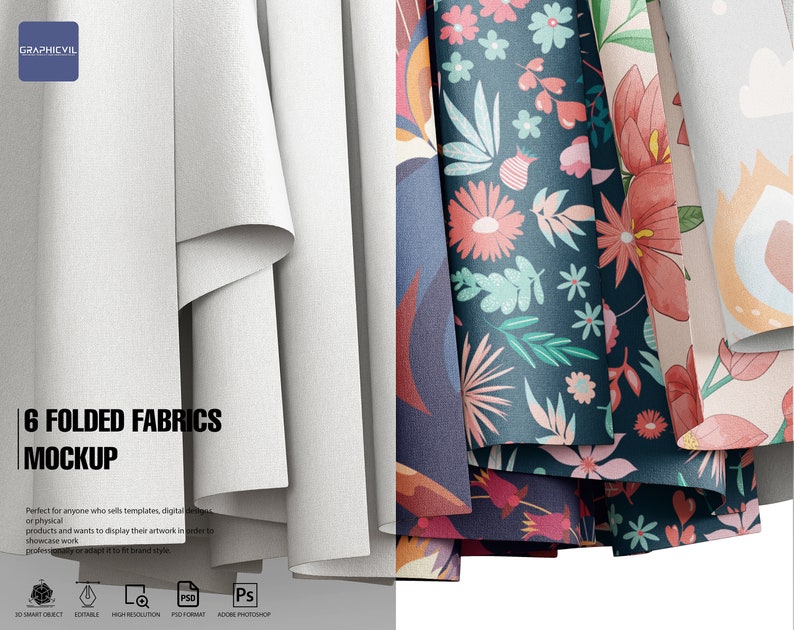Folded Fabrics Mockup Fabric Folded Fabric Mockup Pattern - Etsy
