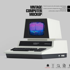 Commodore Vintage PC Mockup - Etsy