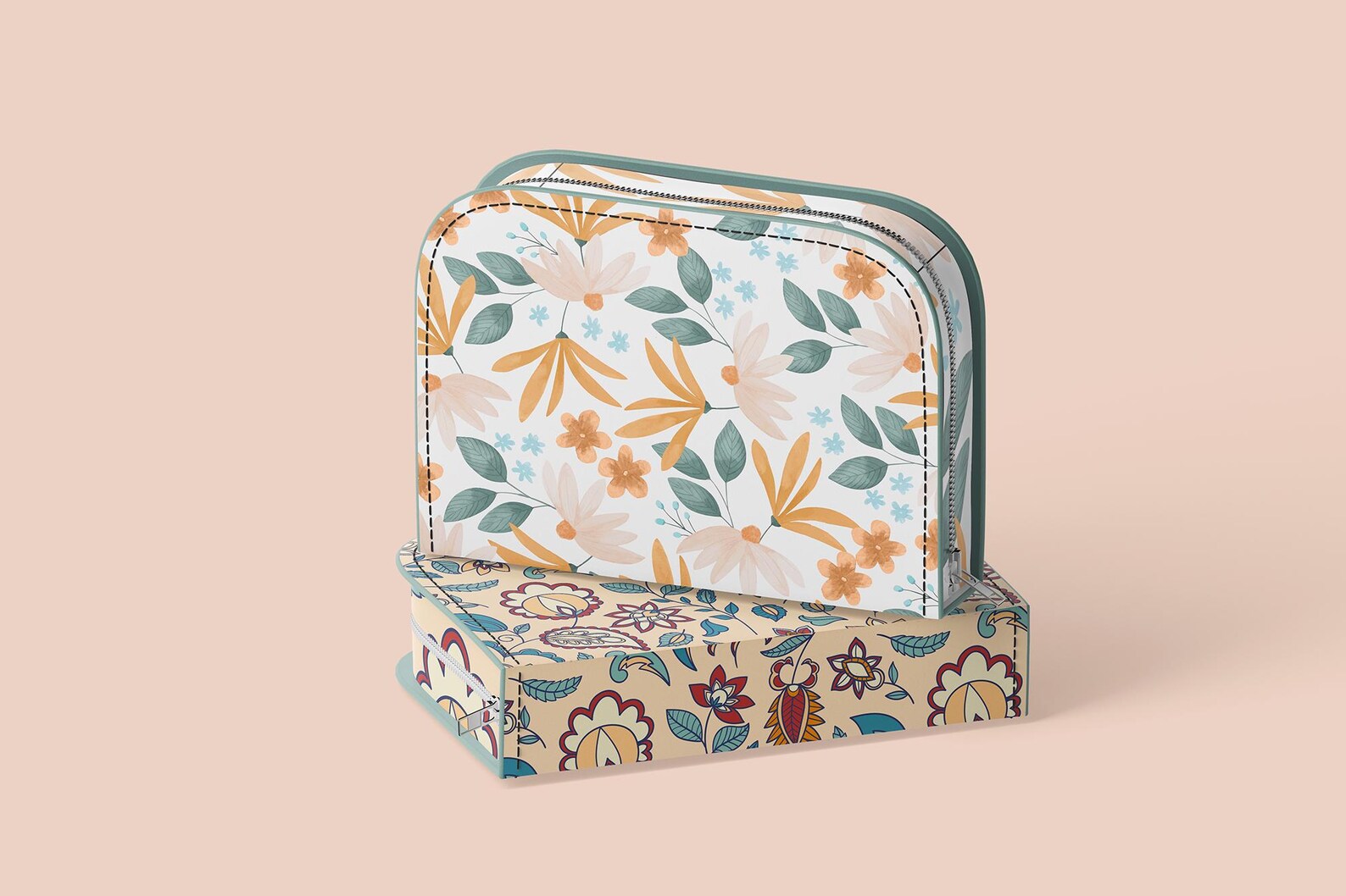 Sublimation Rectangle Cosmetic Pouch Mockup, Sublimation Cosmetic Bag ...