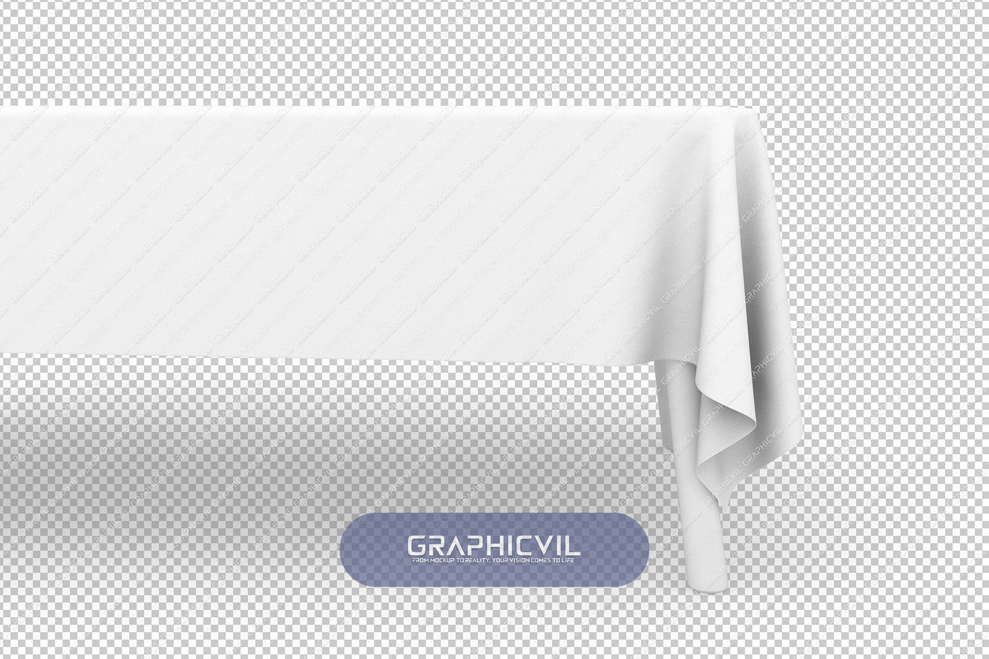 Dye Sublimation Tablecloth Mockup: Isolated Table PSD - Etsy