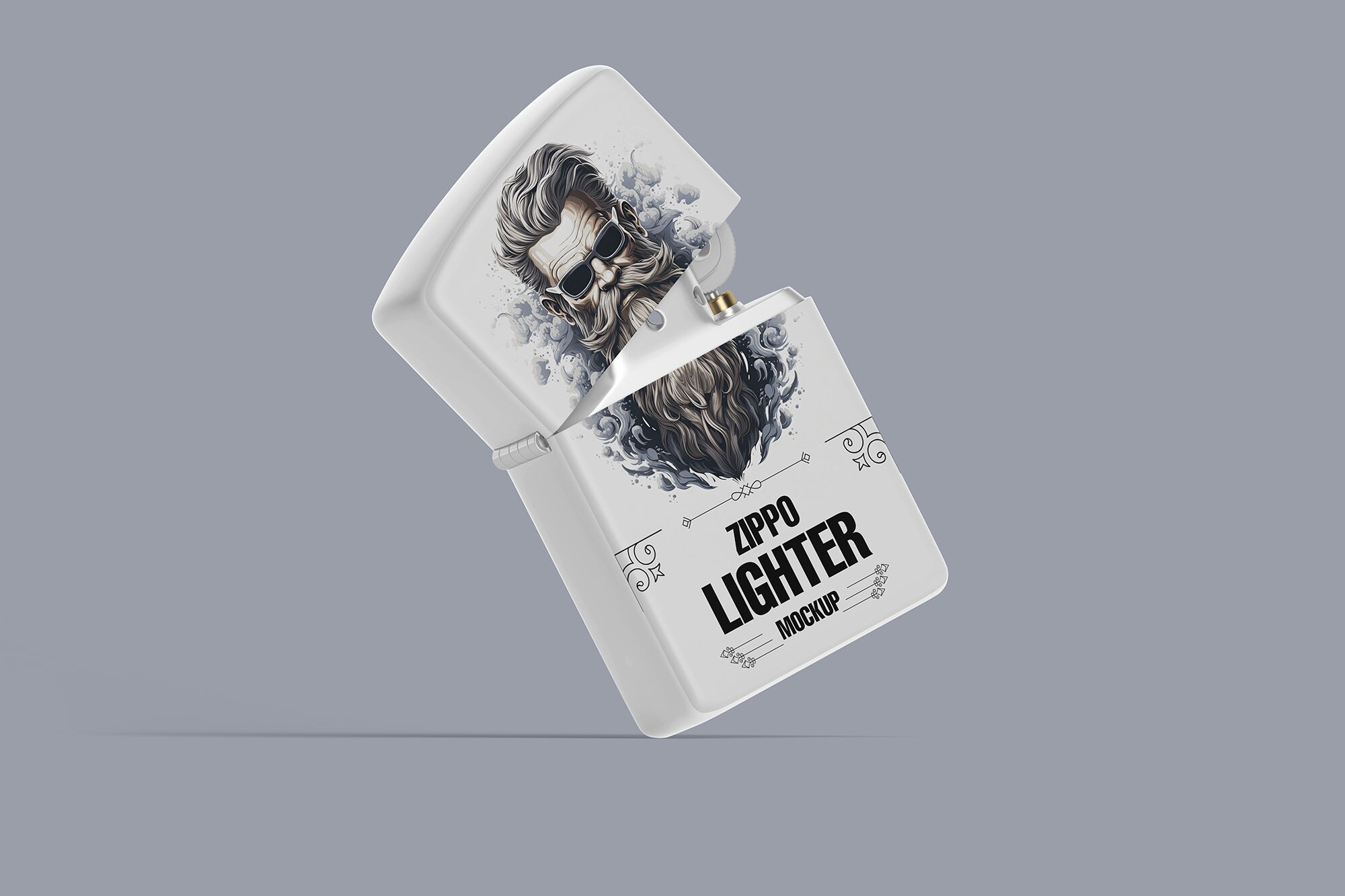 Zippo Mockup, Zippo Lighter Mockup, Gas Lighter PSD Mockup, Lighter ...