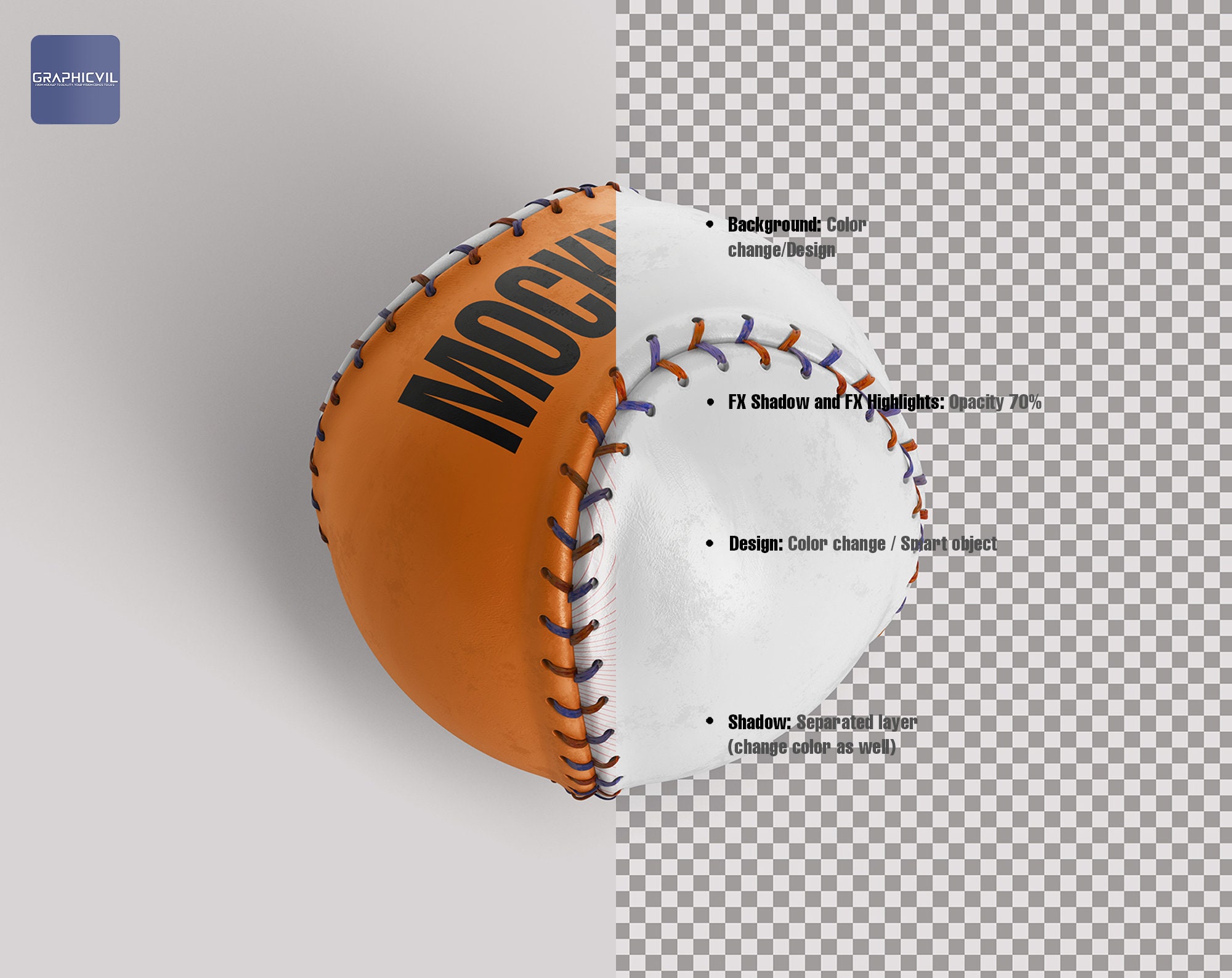 Dye Sublimation Baseball Mockup, Ball Mockup, Baseball Template, Ball ...