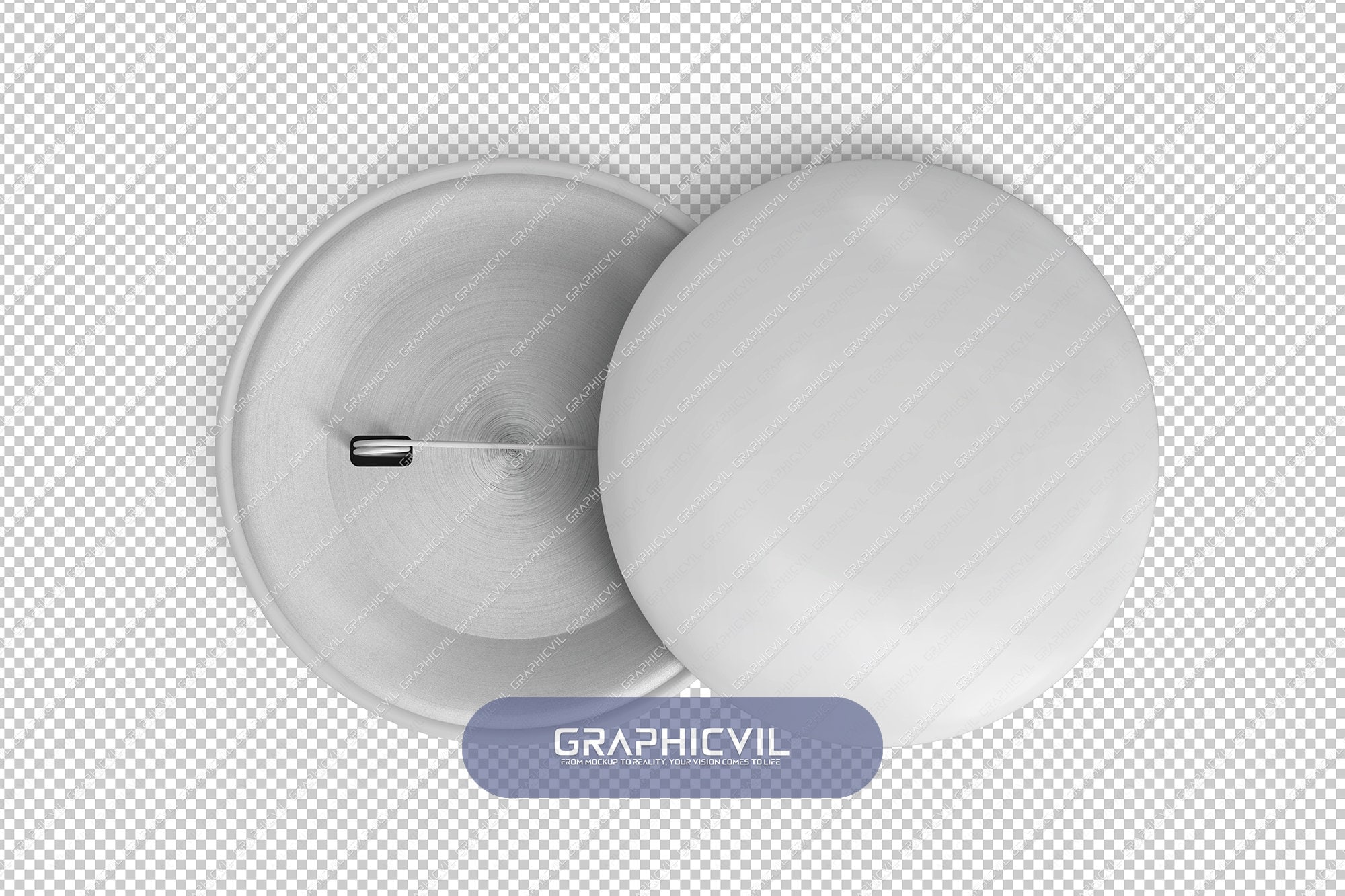 Dye Sublimation Button Mockup Badge Button, Pinback Button, Save Pin ...