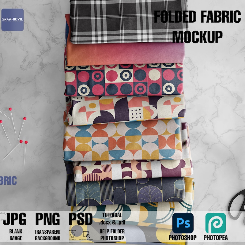 Folded Fabric - Etsy