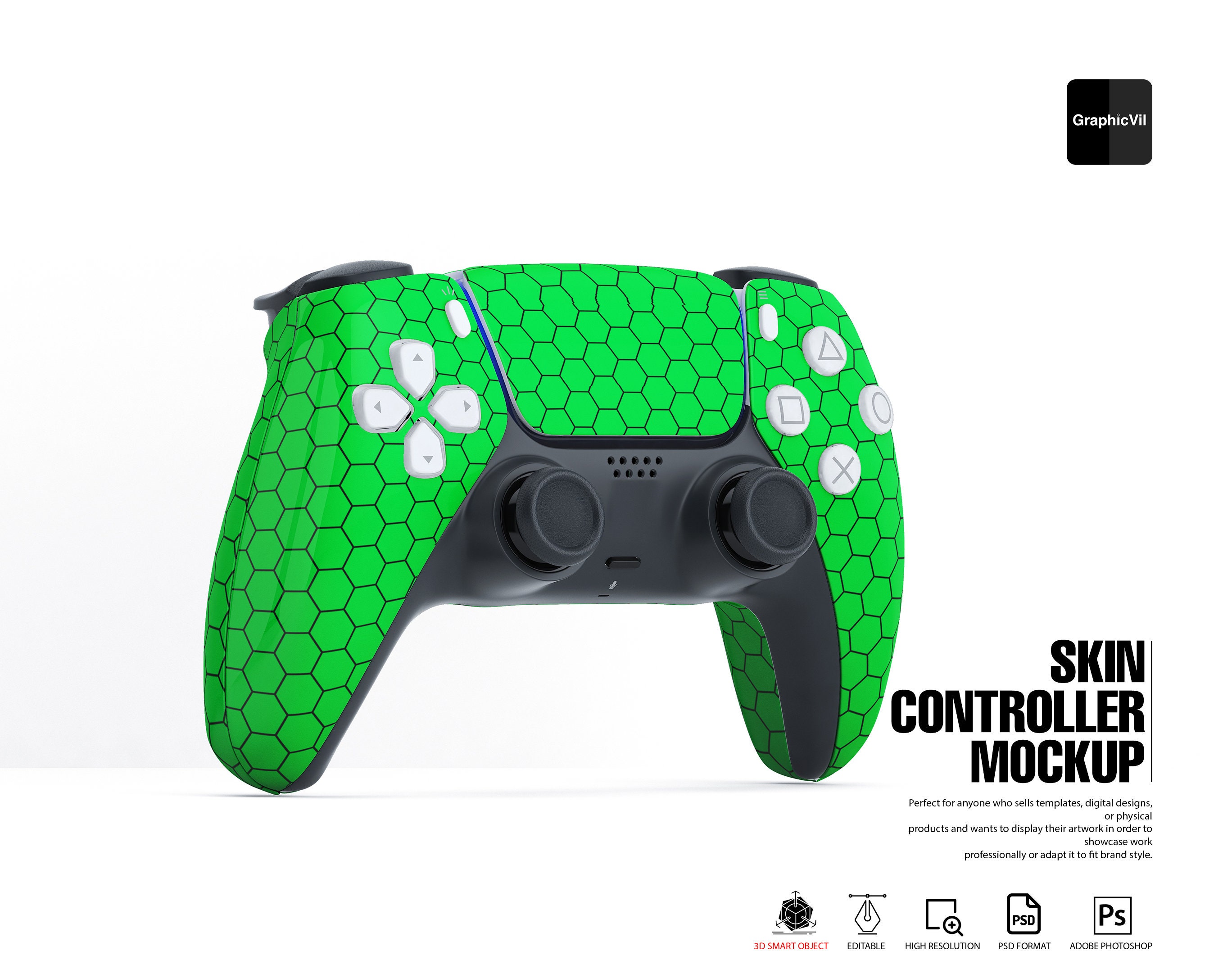 Sony Dualsense Controller Skin Mockup Dualsense, Dualsence Mockup ...