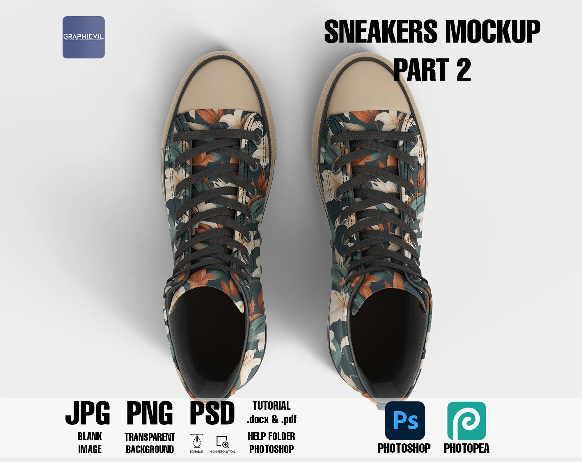 Sneakers Mockup, Shoes PSD, Shoe Mockup, Trainer Mockup, Footwear ...