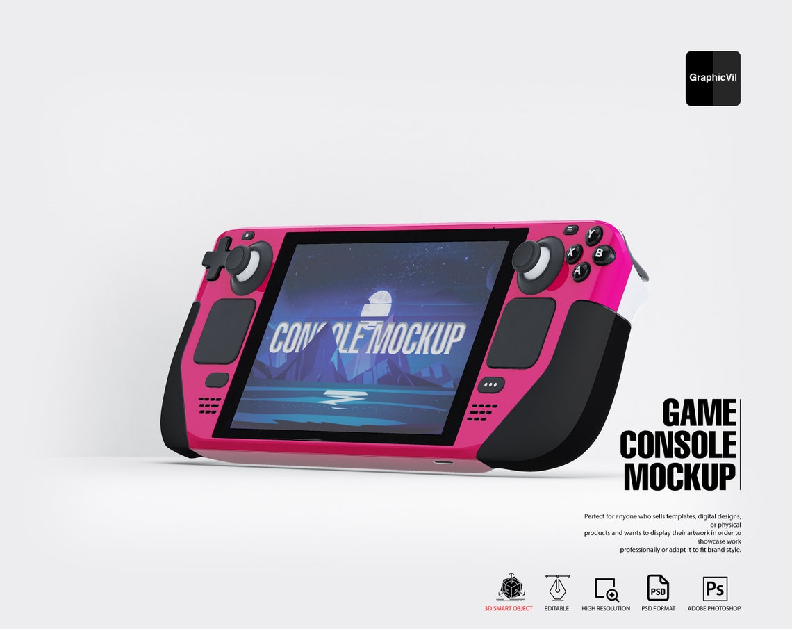 Steam Deck Skin Mockup Deck Console Mockup Skin Mockup - Etsy
