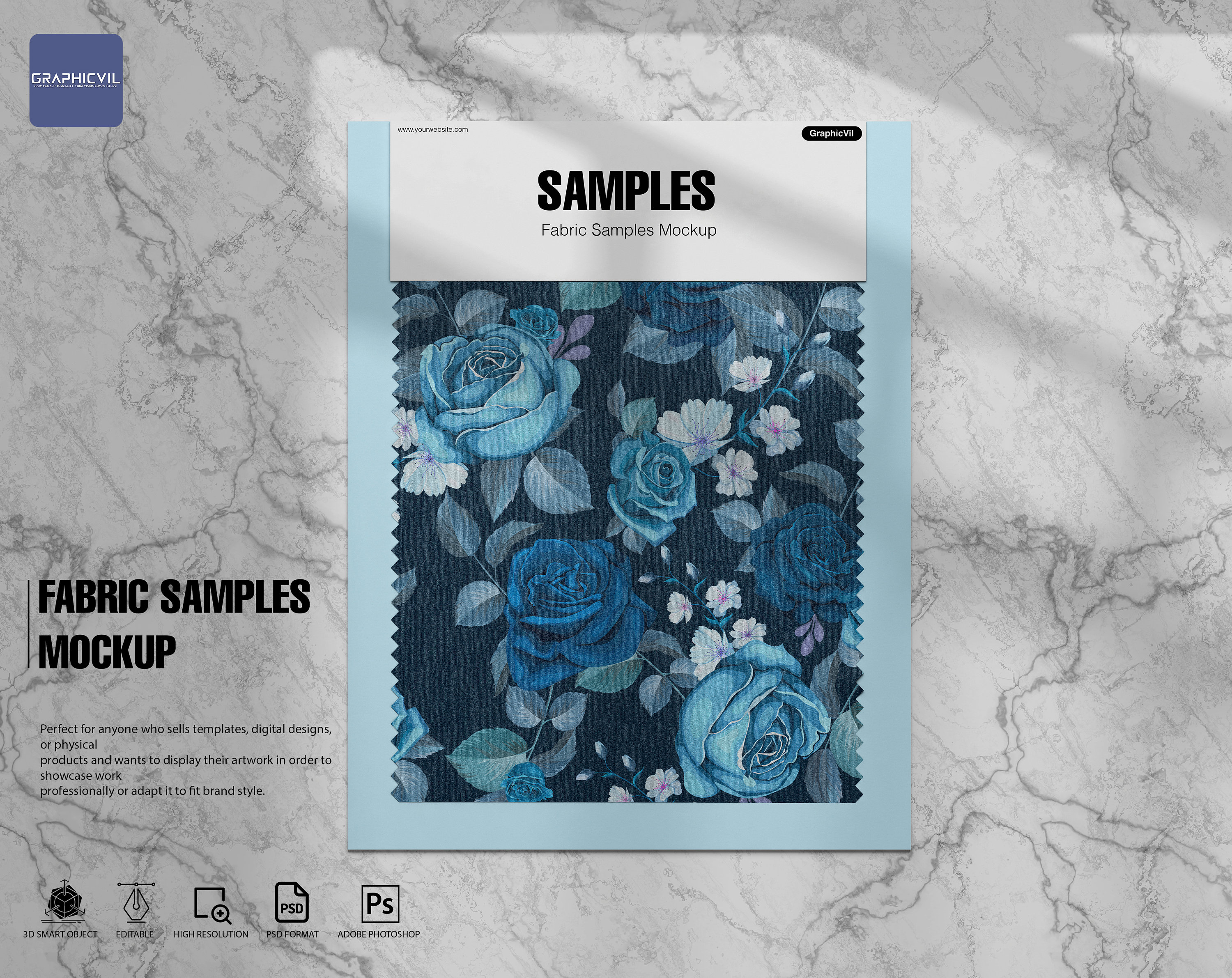 Fabric Swatch Mockup Textile Mockup, Cloth Mockup, Jersey Mockup ...