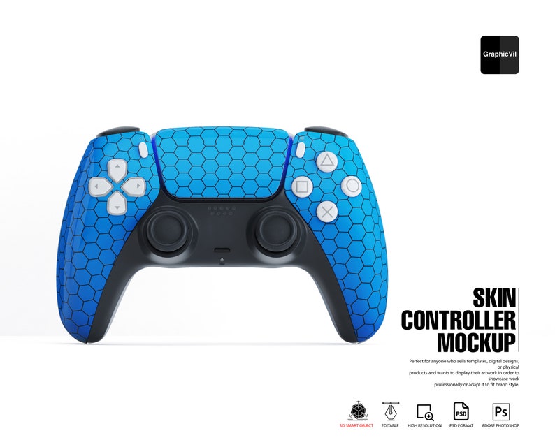 Sony Dualsense Controller Skin Mockup Dualsense, Dualsence Mockup ...