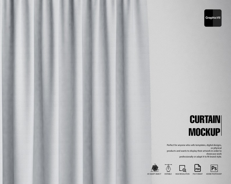 Curtain Closeup Template Mockup Close-up Mockup Drape Drape Mockup ...