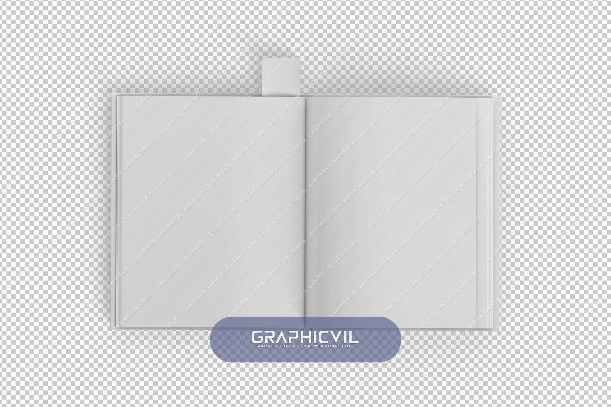 Dye Sublimation Book Cover Mockup, Bookmark Mockup, Book Template ...