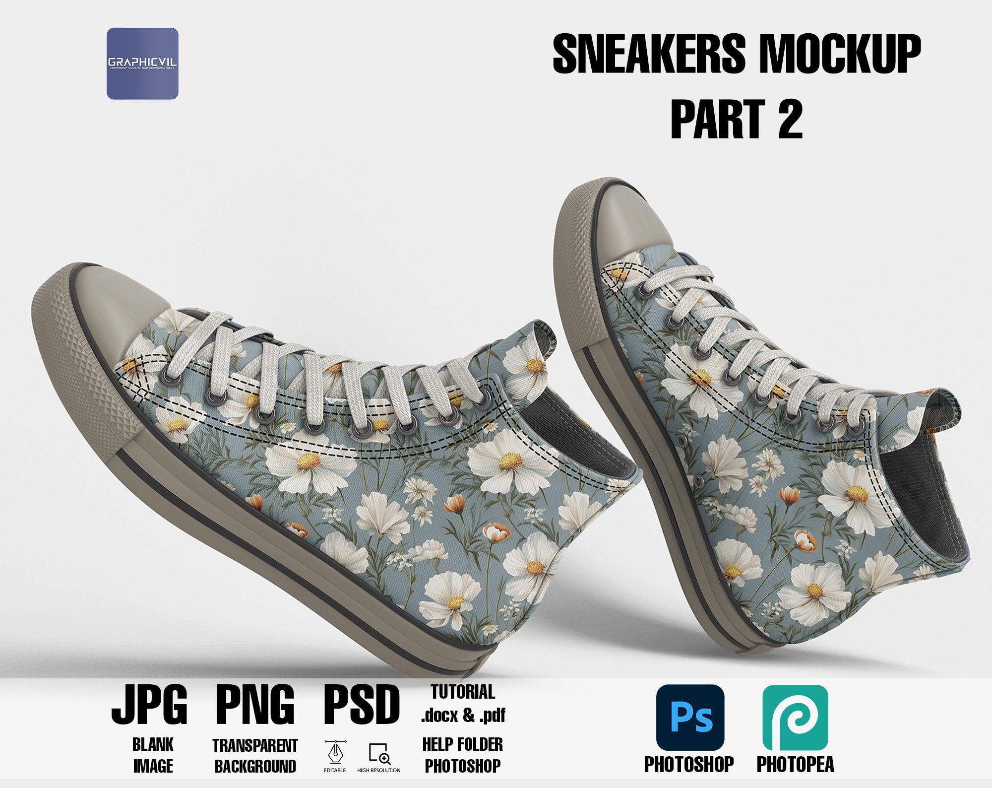 Sneakers Mockup, Shoes PSD, Shoe Mockup, Trainer Mockup, Footwear ...