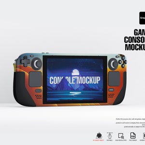 Steam Deck Skin Mockup | Deck, Console Mockup, Skin Mockup, Steam Deck Skin, Deck Skin Mockup ...