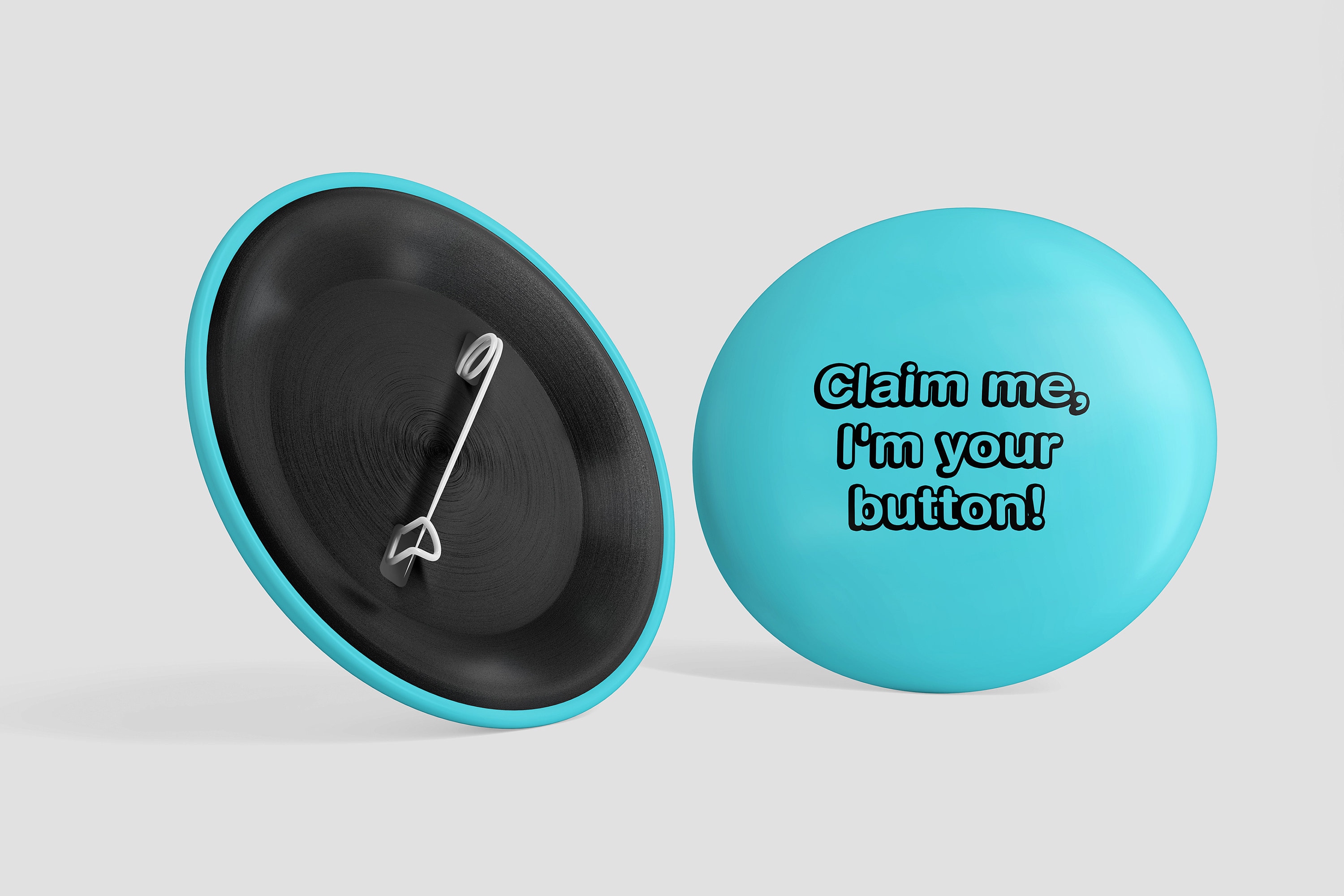 Dye Sublimation Button Mockup Badge Button, Pinback Button, Save Pin ...