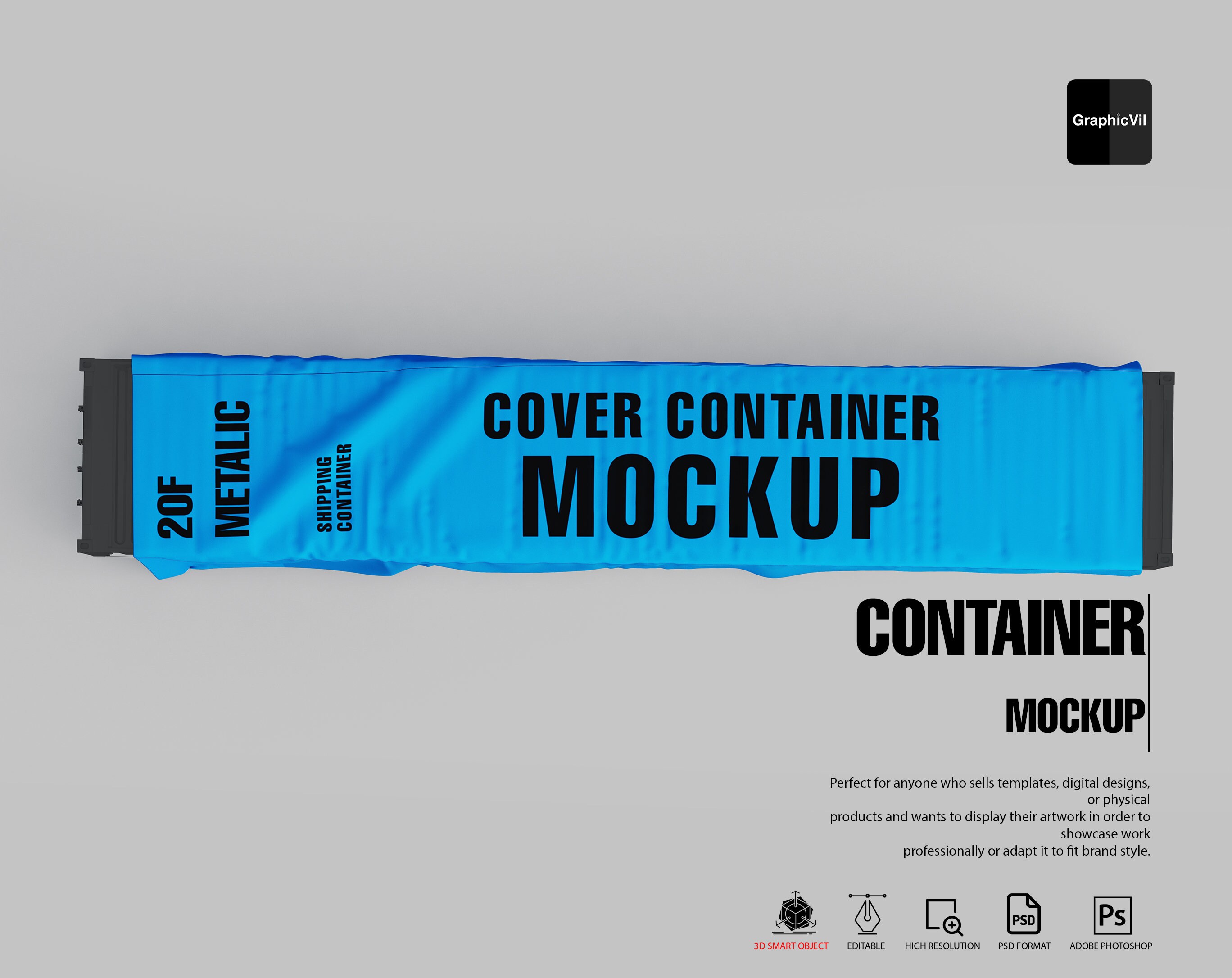 Container Cover Mockup Container Mockup Ship Cover - Etsy