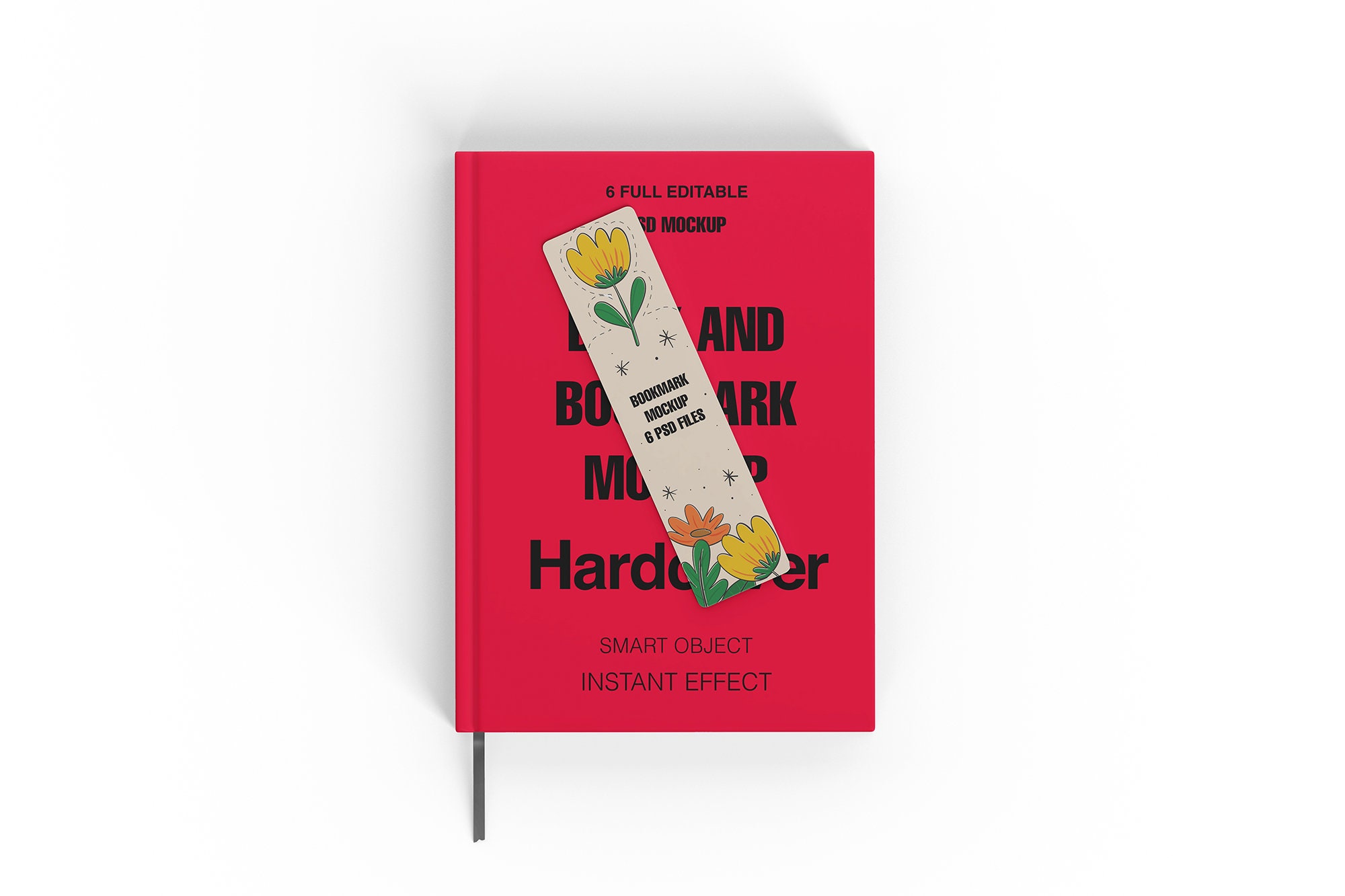 Dye Sublimation Book Cover Mockup, Bookmark Mockup, Book Template ...