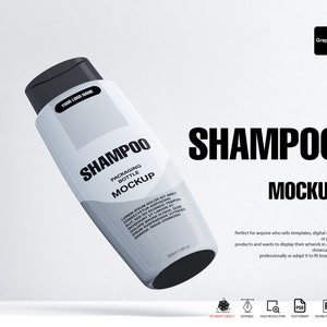 Shampoo Mockup | Shampoo, Shampoo Mockup, Bottle Mockup, Package Mockup ...