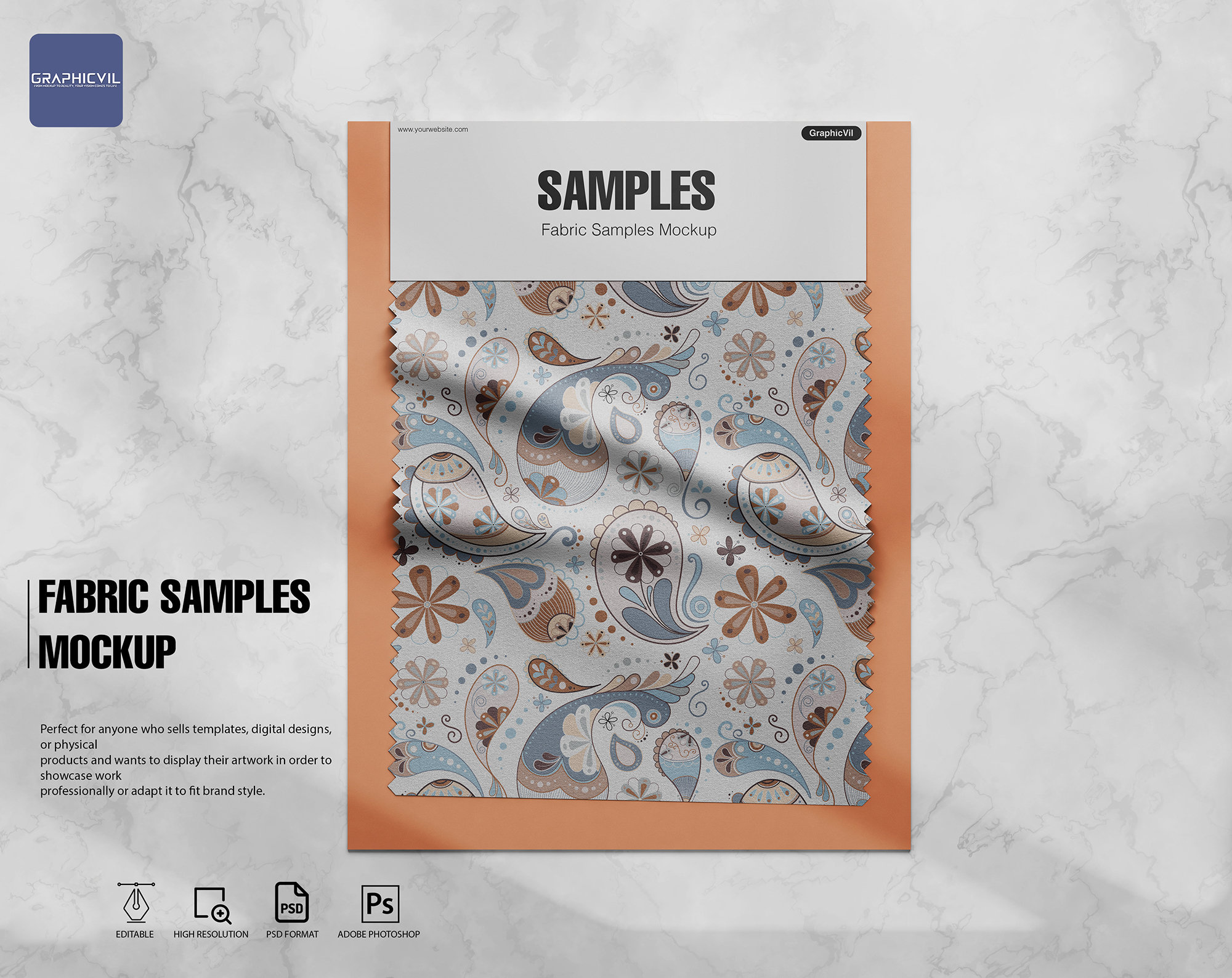 Fabric Swatch Mockup Textile Mockup, Cloth Mockup, Jersey Mockup ...