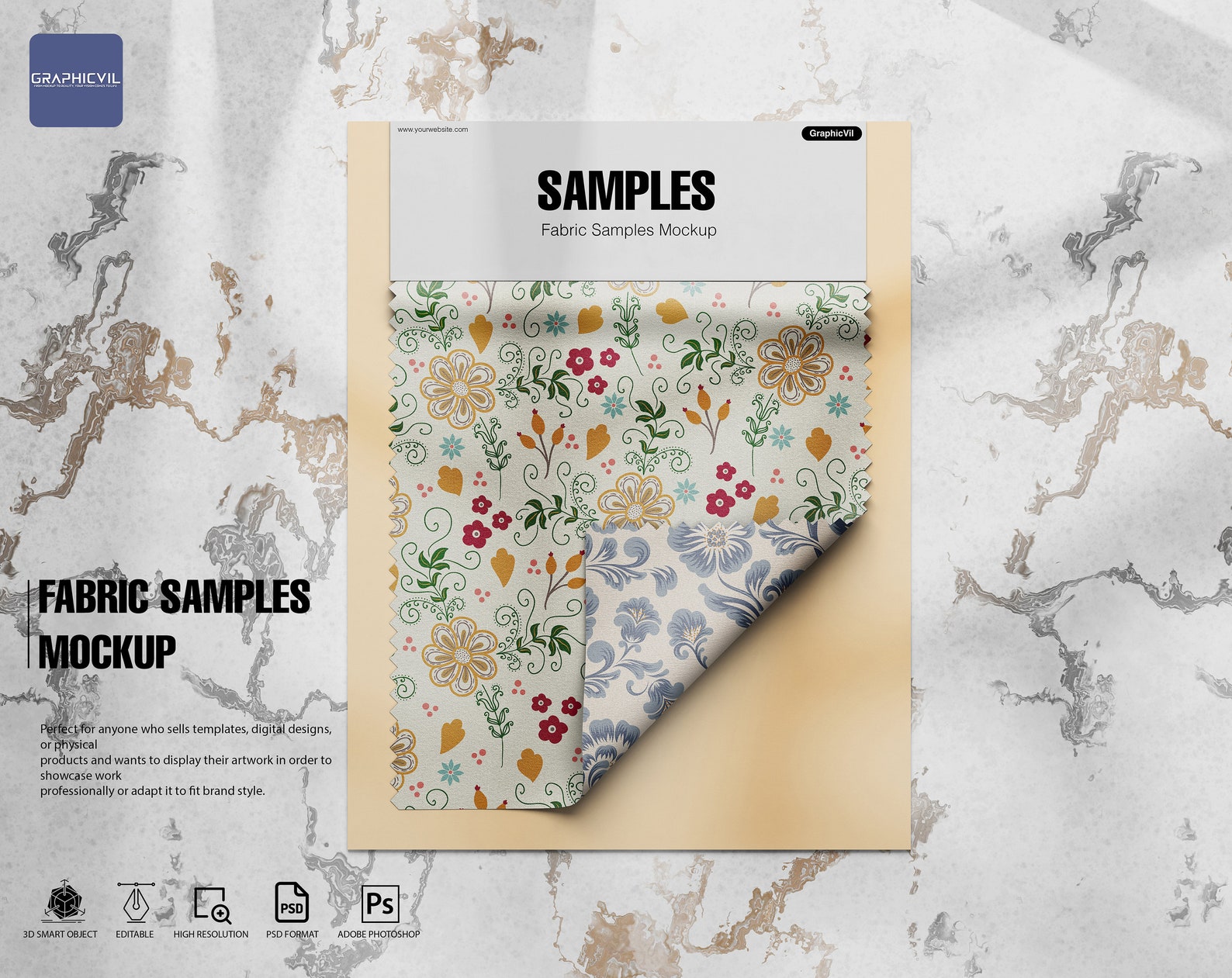 Fabric Swatch Mockup Textile Mockup, Cloth Mockup, Jersey Mockup ...
