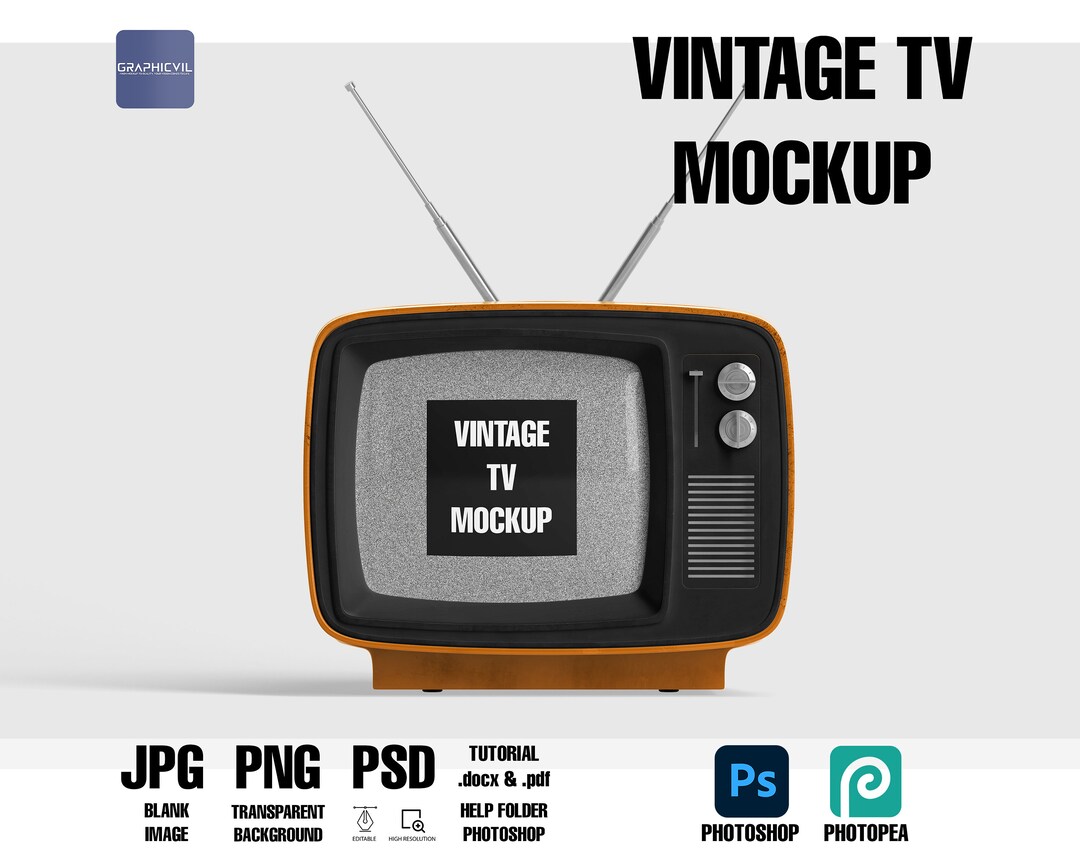 Vintage Tv Mockup Tv, Tv Mockup, Old Tv Mockup, Vintage Tv Mockup ...