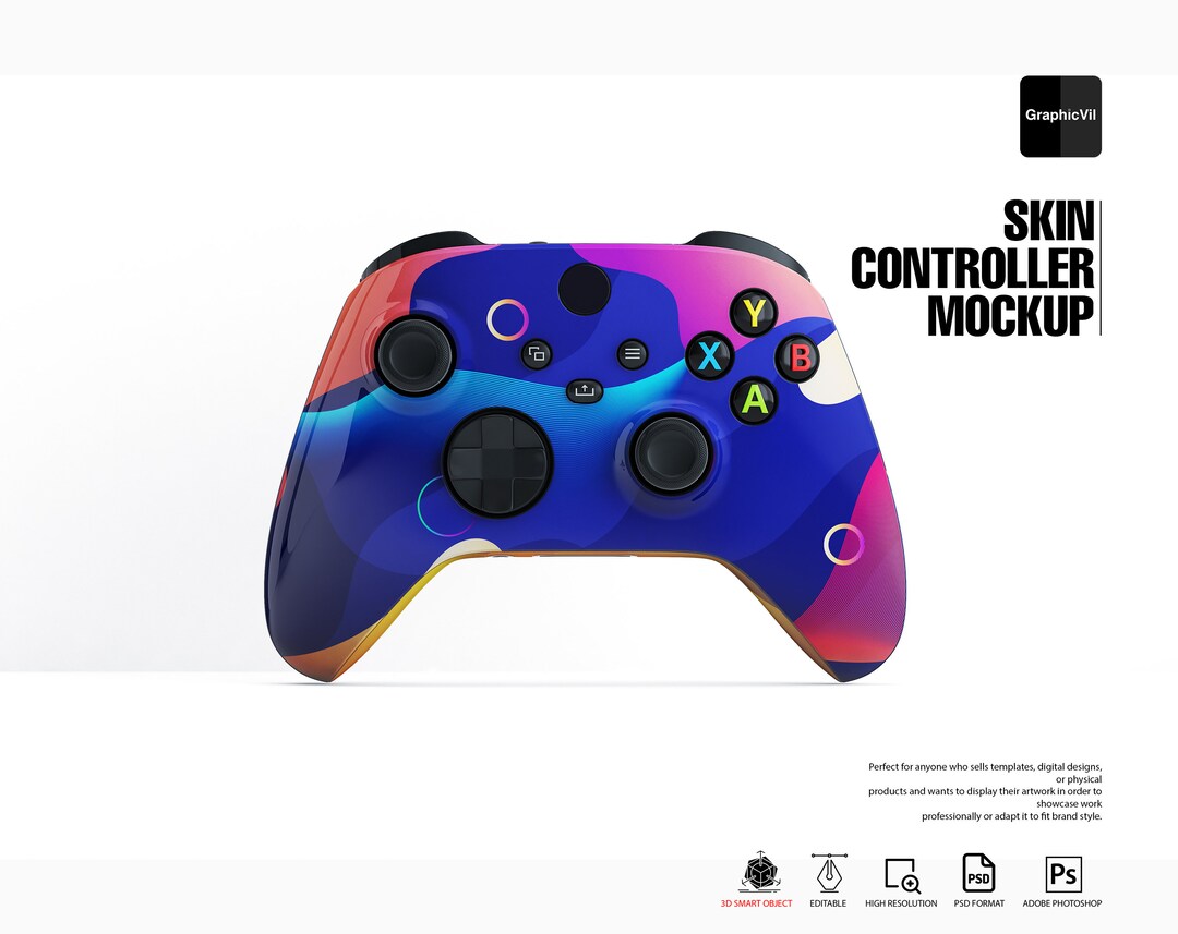 Microsoft Xbox Series X Controller Skin Mockup Controller Mockup ...