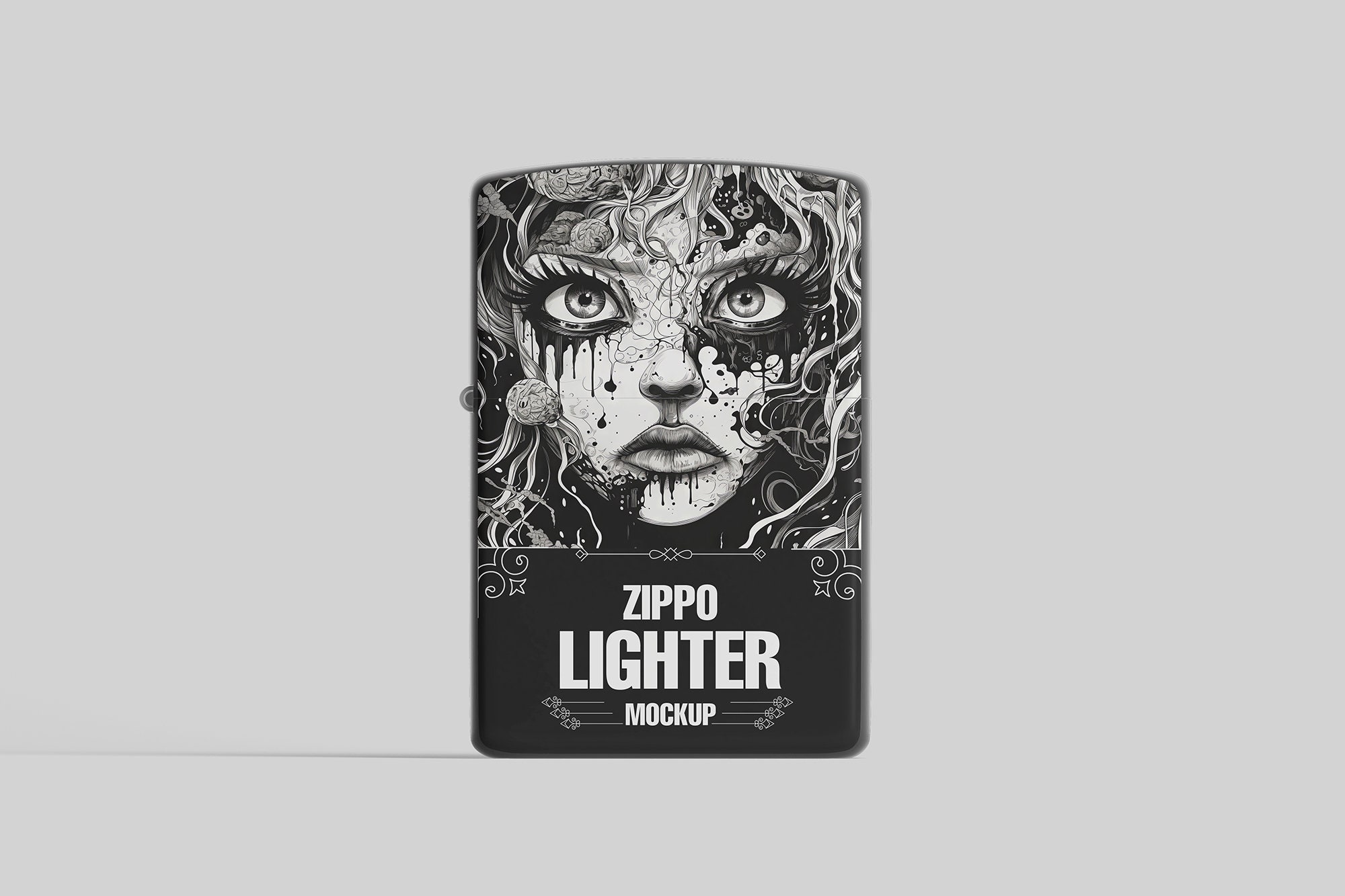 Zippo Mockup, Zippo Lighter Mockup, Gas Lighter PSD Mockup, Lighter ...