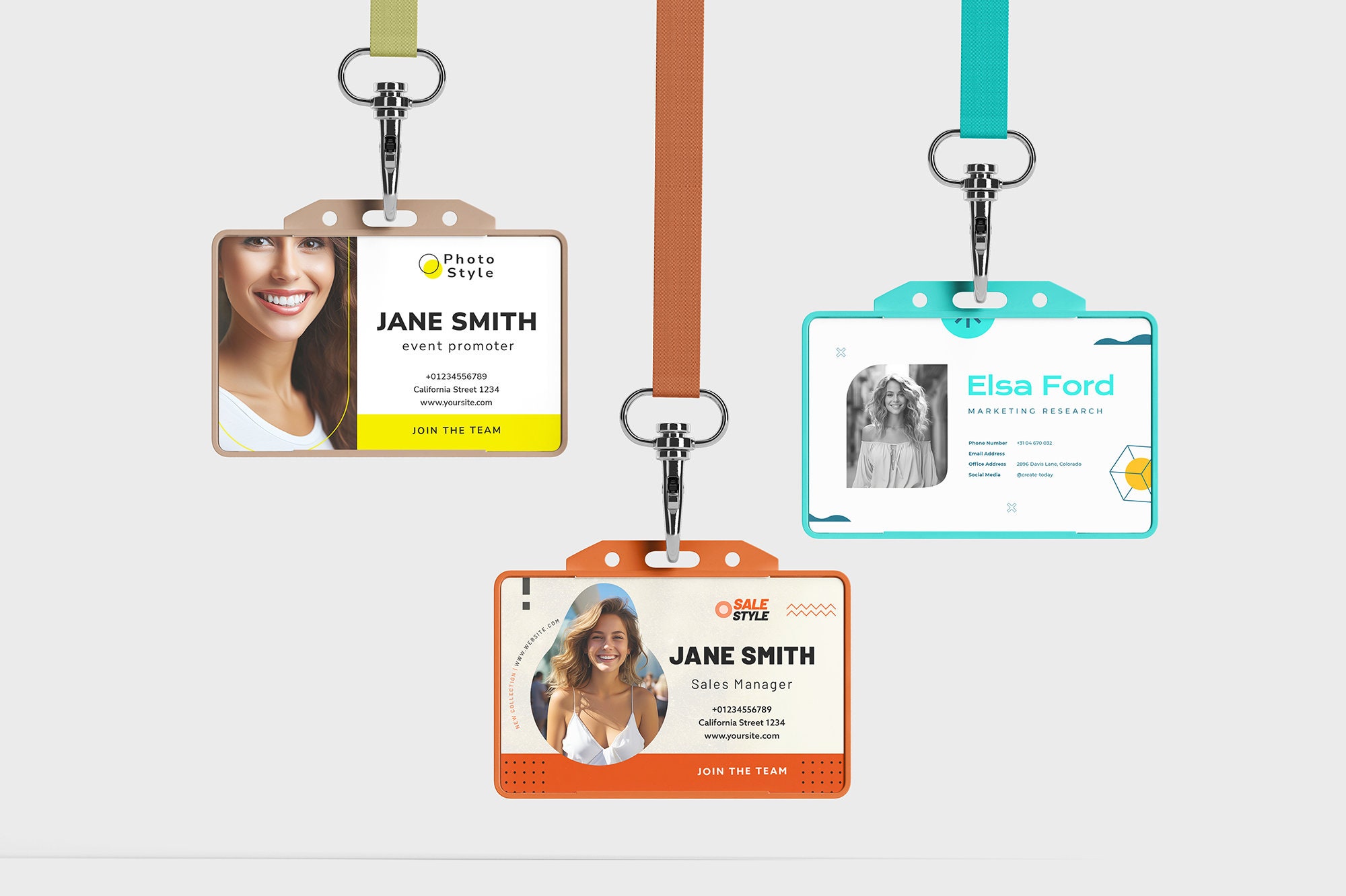 ID Card Mockup Part, Tag Mockup, Badge Mockup, Id Mockup ...