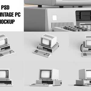 IBM Model 5150 Vintage PC Mockup | Vintage Pc Mockup, Pc Mockup, Old Pc ...