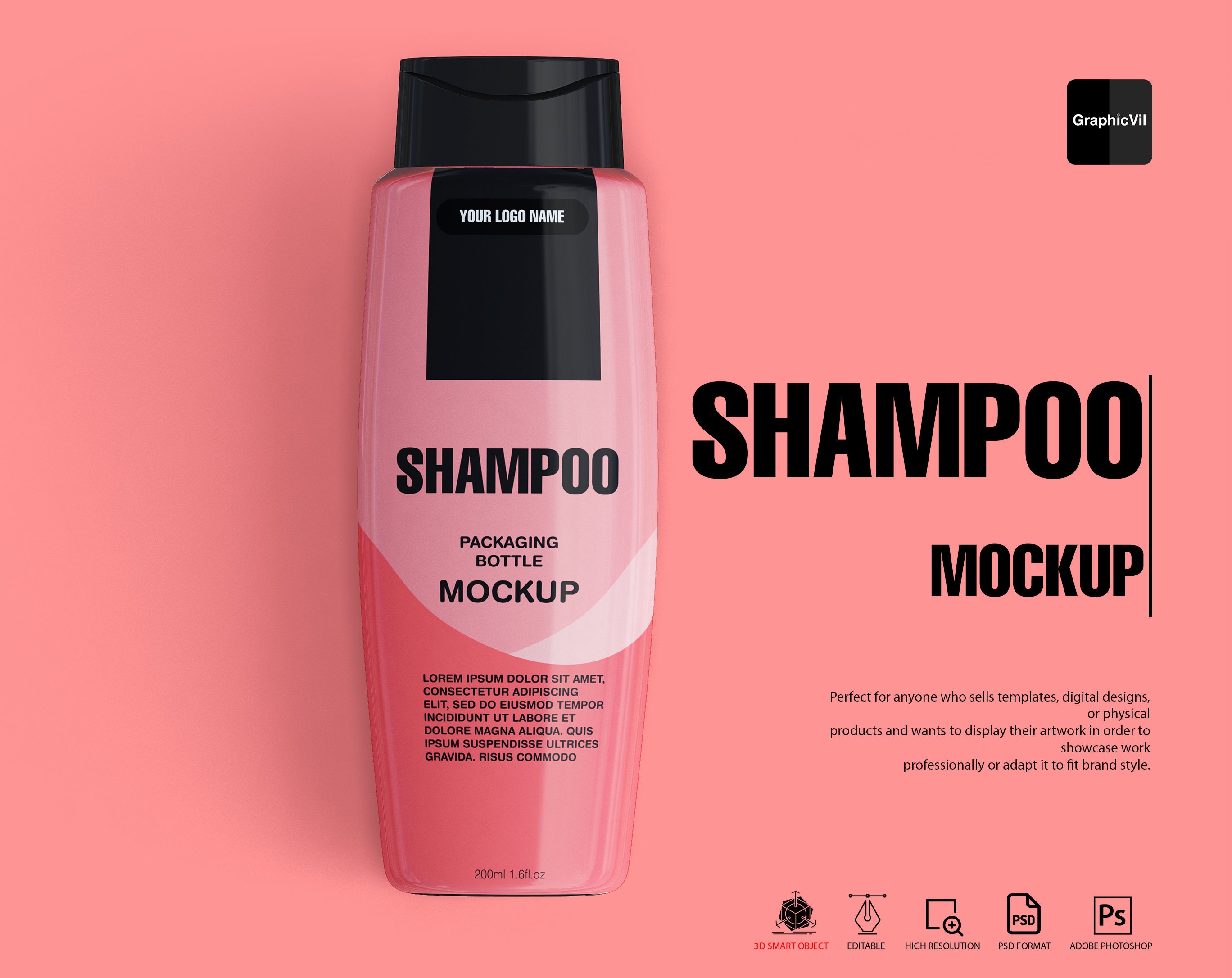 Shampoo Mockup Shampoo Shampoo Mockup Bottle Mockup - Etsy