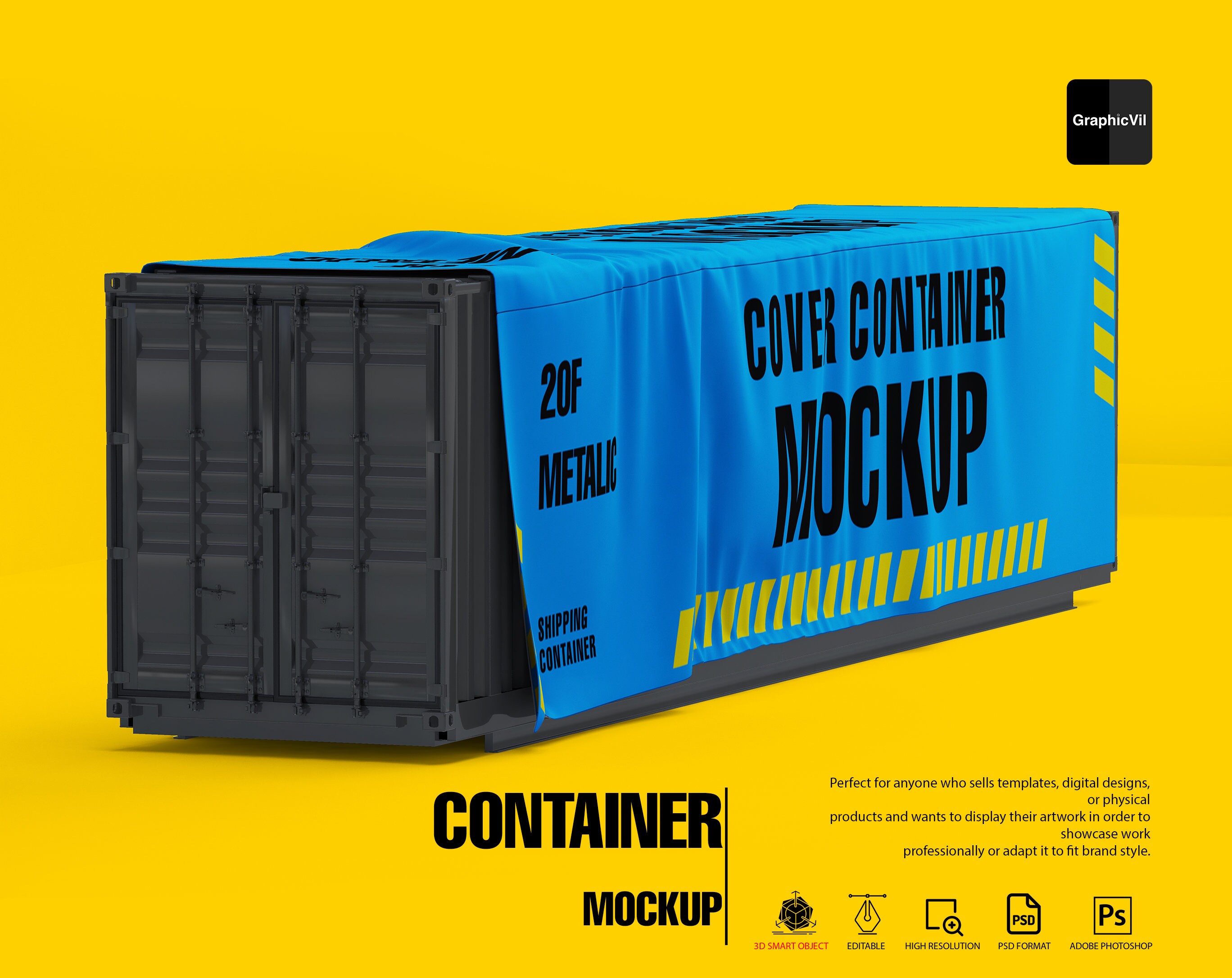 Container Cover Mockup Container Mockup Ship Cover - Etsy