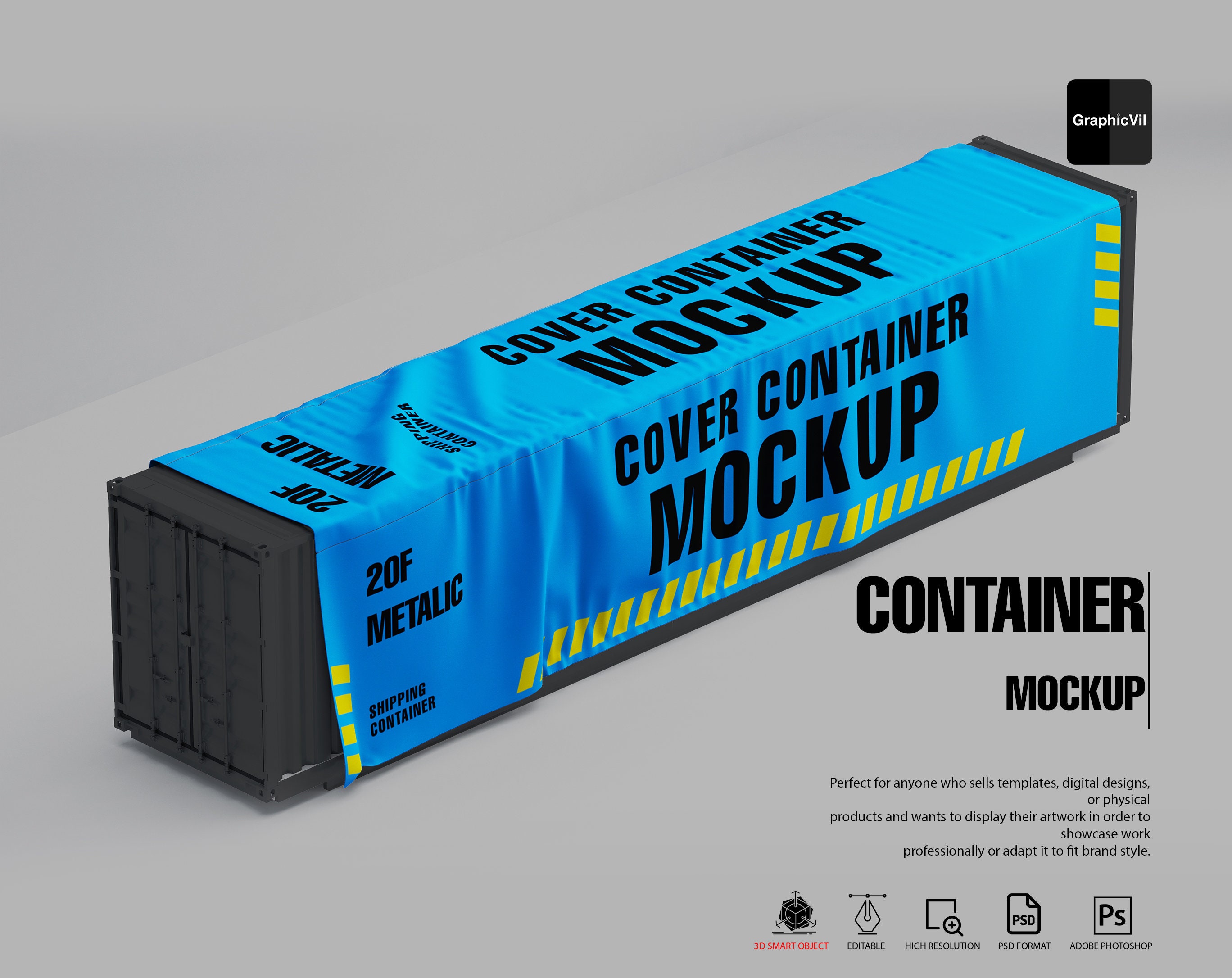 Container Cover Mockup Container Mockup Ship Cover - Etsy