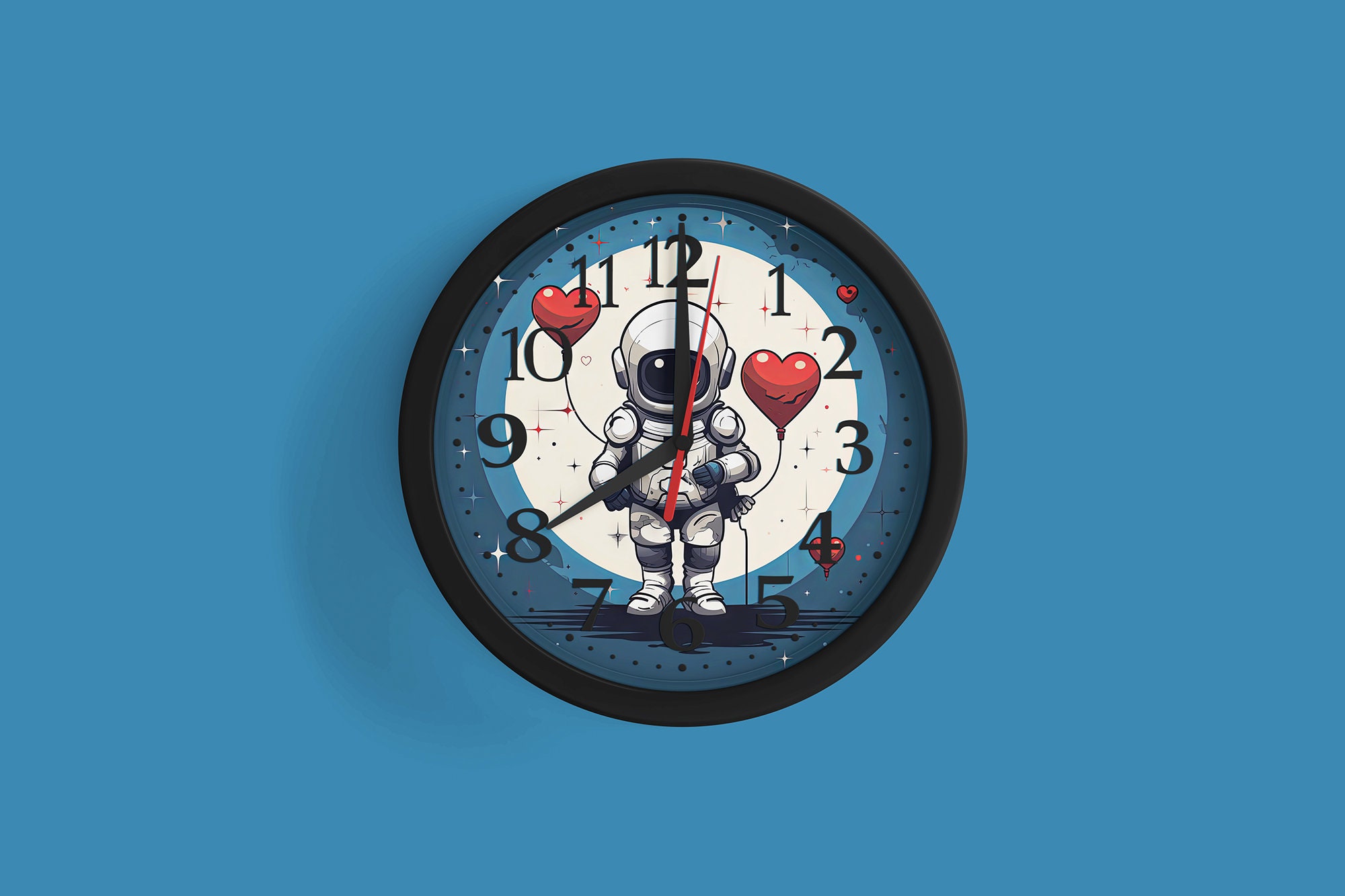 6 PSD Wall Clock Mockup, Clock on Wall Mockup, Clock Display Mockup ...