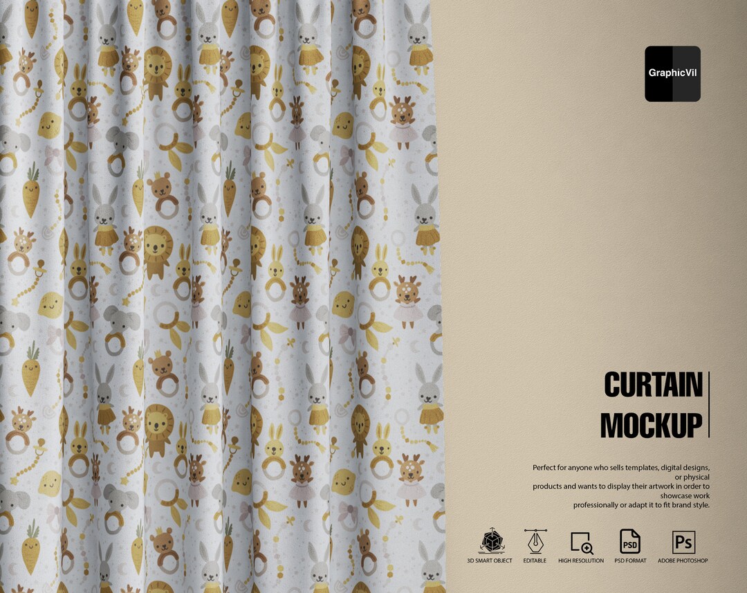 Curtain Closeup Template Mockup Close-up Mockup Drape Drape Mockup ...